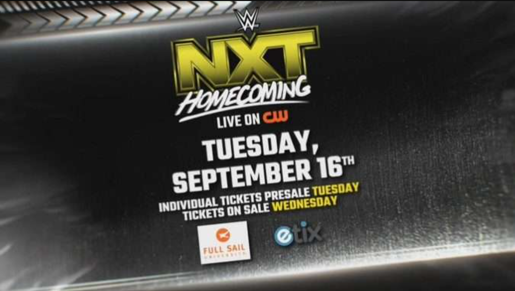WWE NXT Announced Homecoming Event at Full Sail Arena on September 16